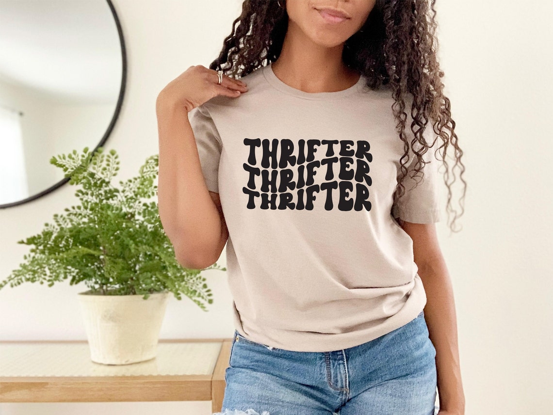 Thrifter SVG Wavy Font SVG Files for Cricut I Love Thrifting SVG Thrift ...