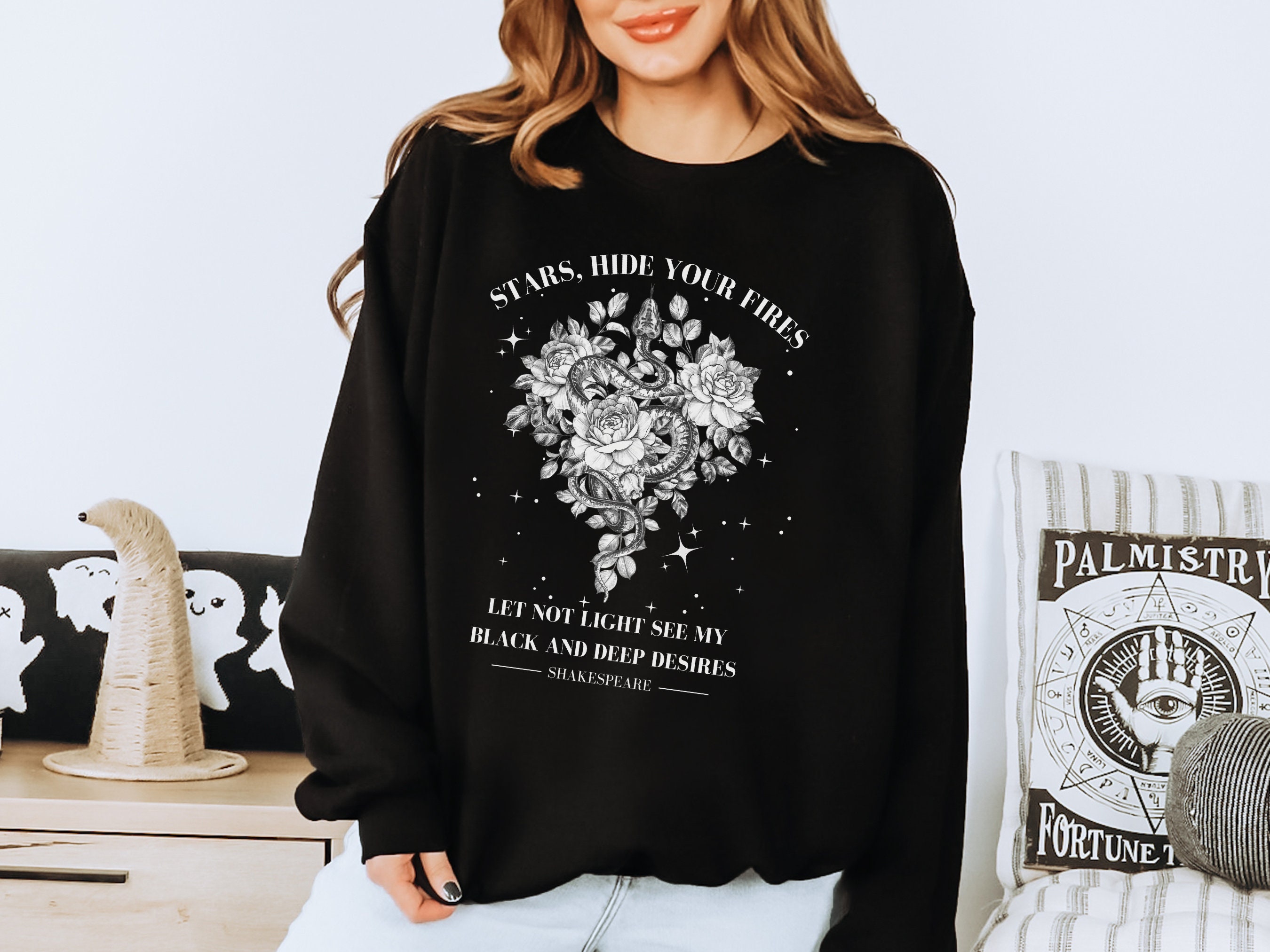 Macbeth Sweatshirt, Shakespeare Shirt, Dark Academia Sweater, Light ...