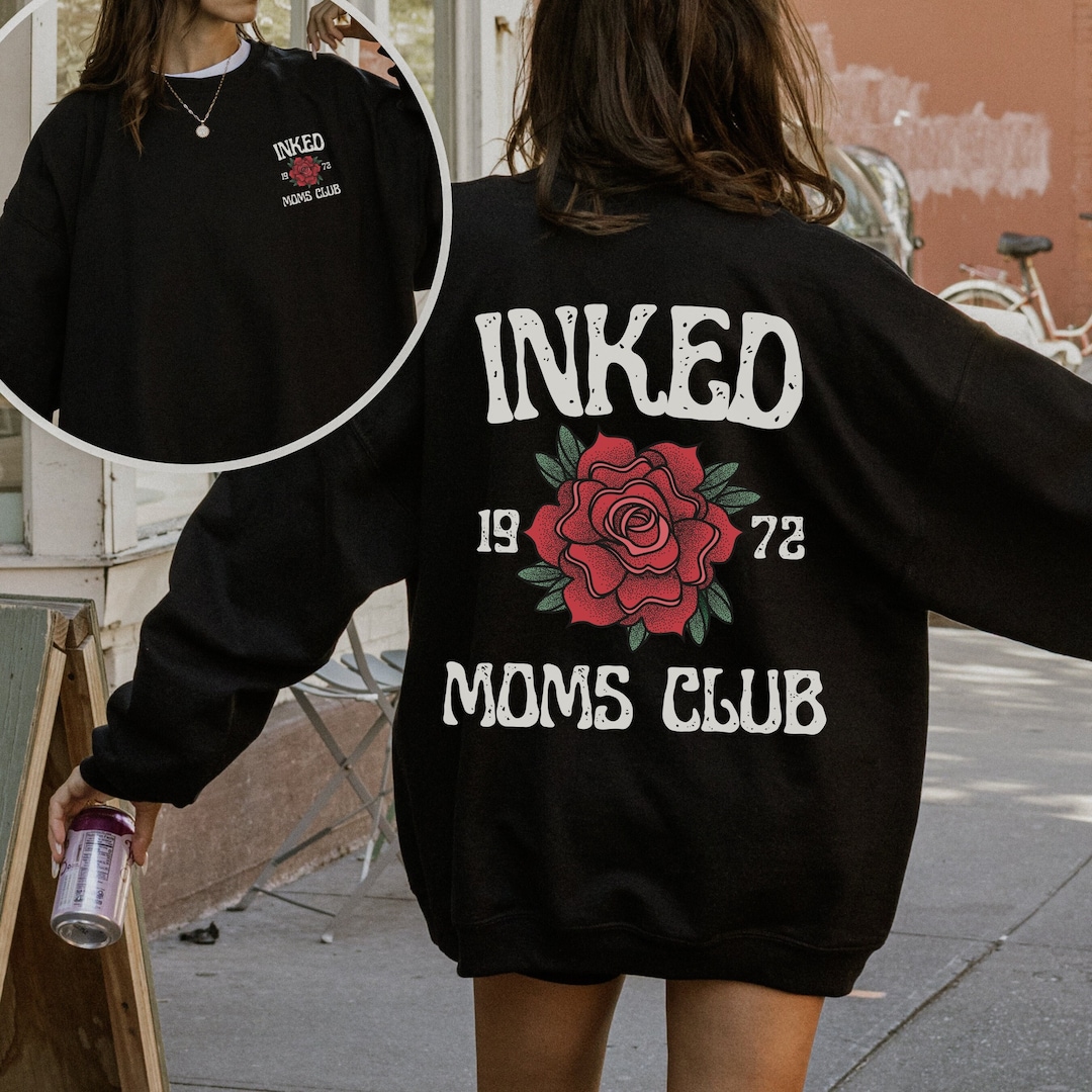 Custom Tattooed Mom Sweatshirt, Tattoo Mama, Tattoo Sweater for Mom ...
