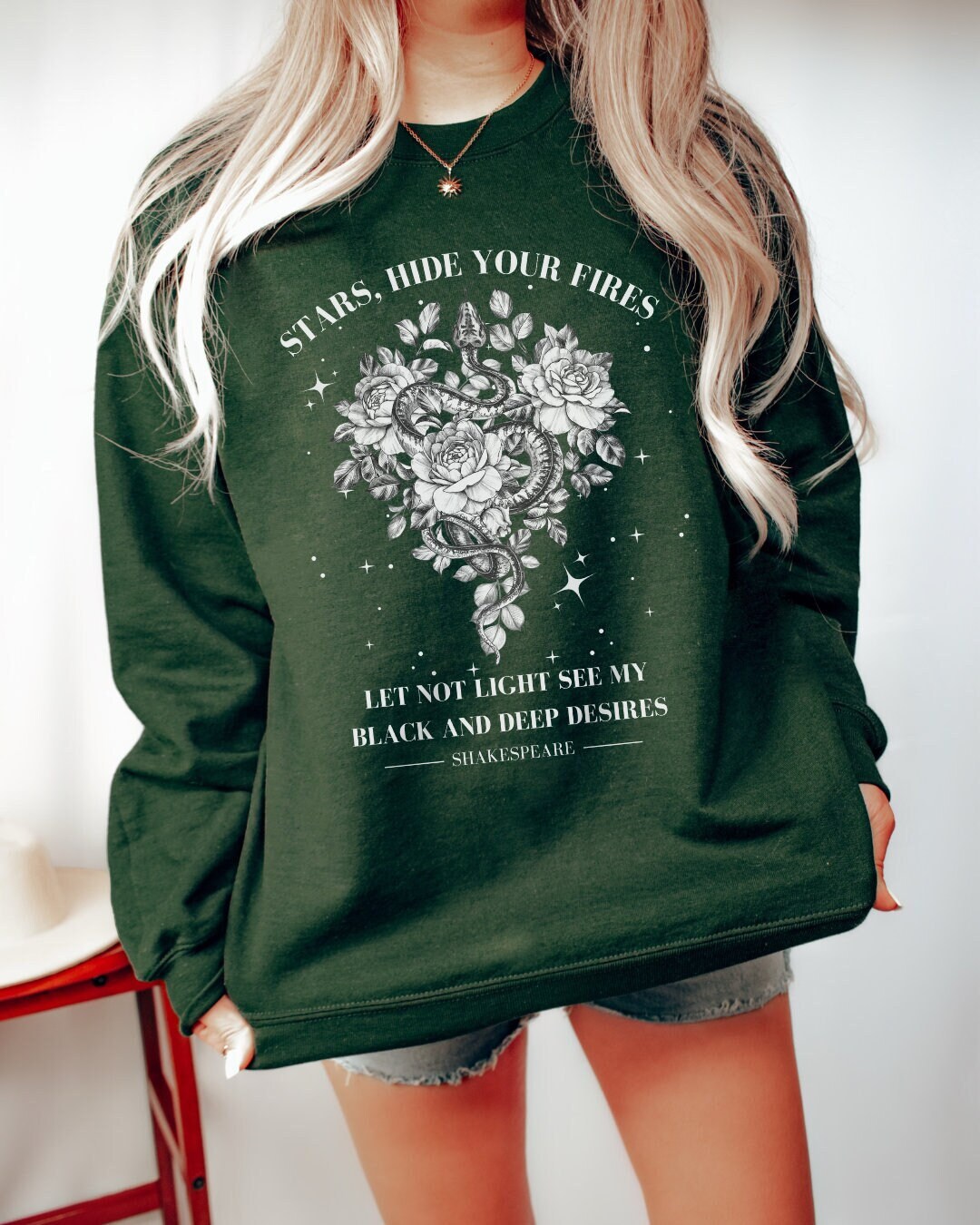 Macbeth Sweatshirt, Shakespeare Shirt, Dark Academia Sweater, Light ...