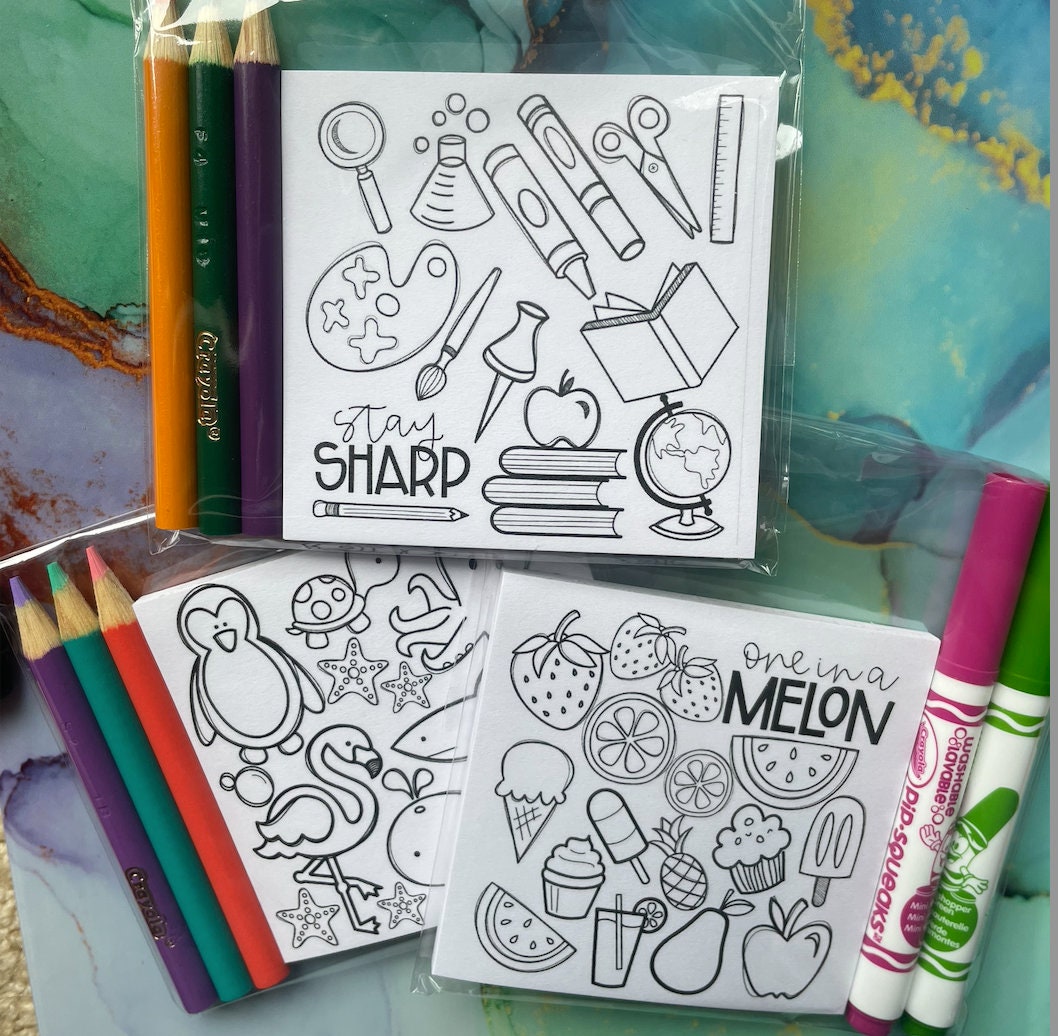 Coloring Post-it® Sticky Notes All Designs - Etsy