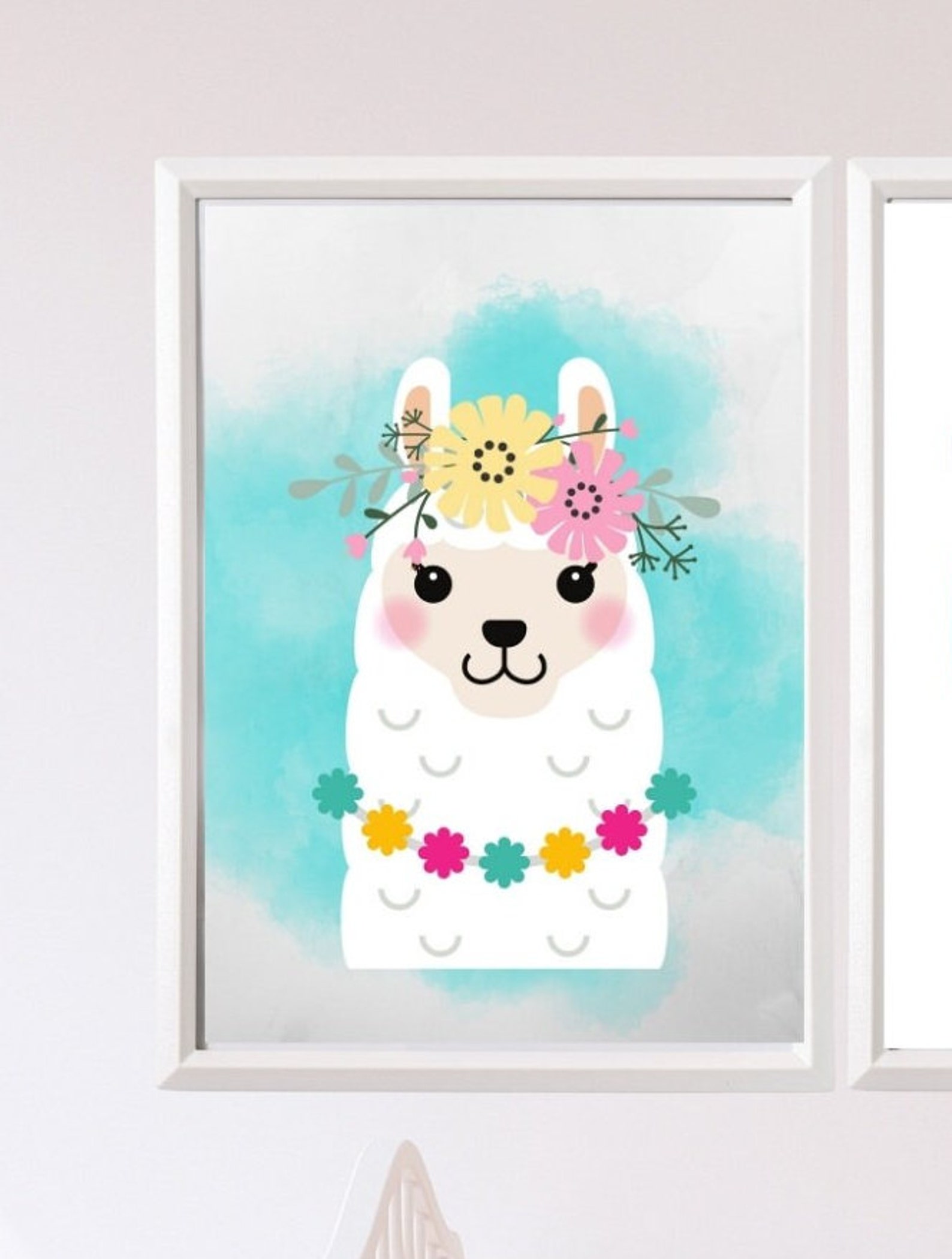 You Are Our Favorite Llama Set of 3 Prints With Pink Blue and Peach ...