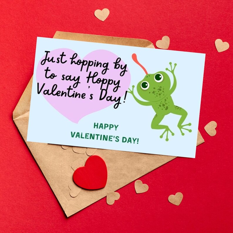 Frog Valentines Cards - Perfect for the Classroom, Preschool, Friends ...