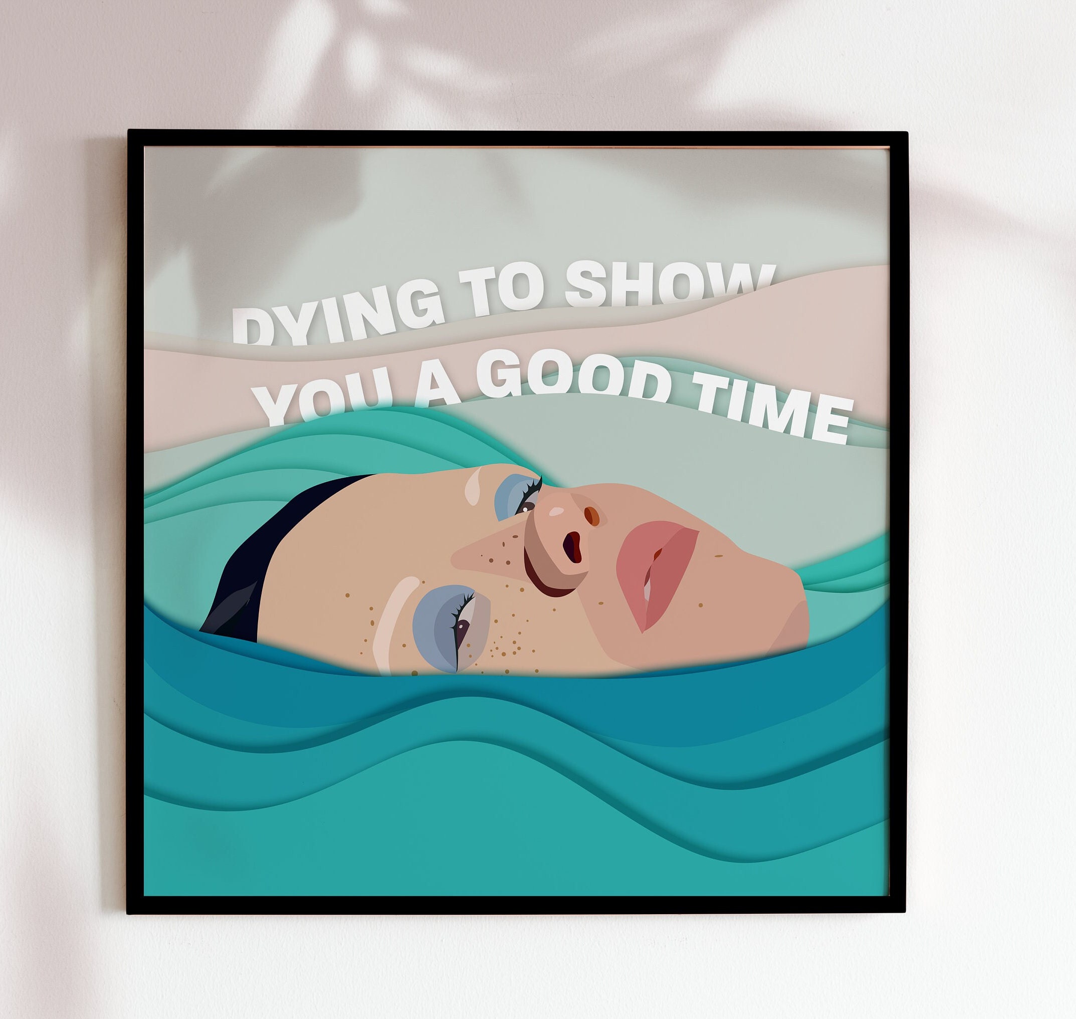 Maxine 8x8 Art Print Illustration Wall Art Home Decor A24 Pearl X Movie ...