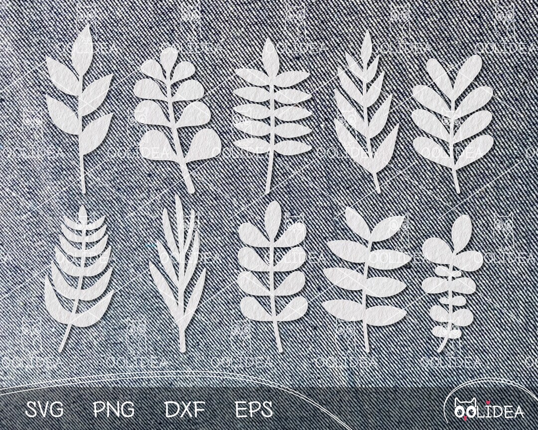 10 Leaves SVG Bundle 5 Paper Leaves SVG Fall Leaves SVG Autumn Leaves ...