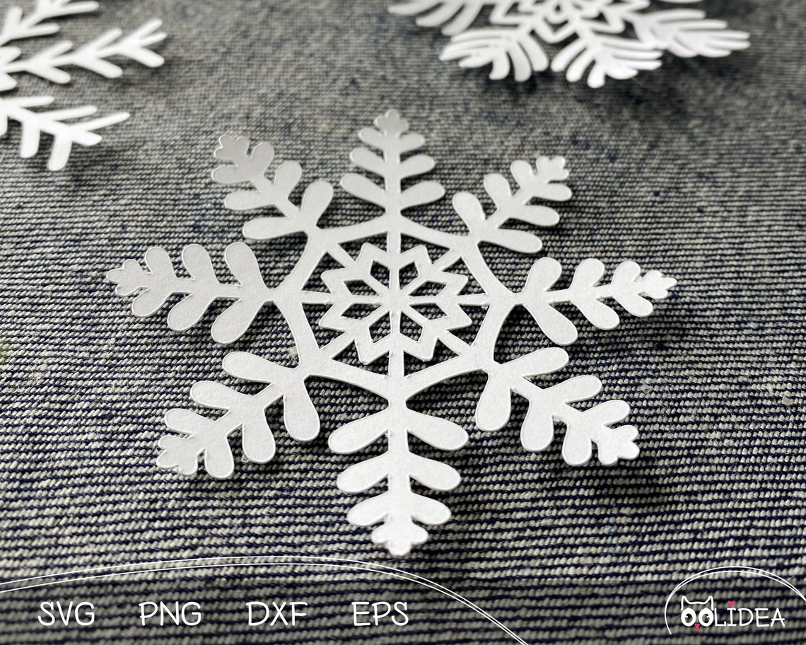 Snowflake SVG Bundle 1 9 Paper Snowflakes SVG Template - Etsy