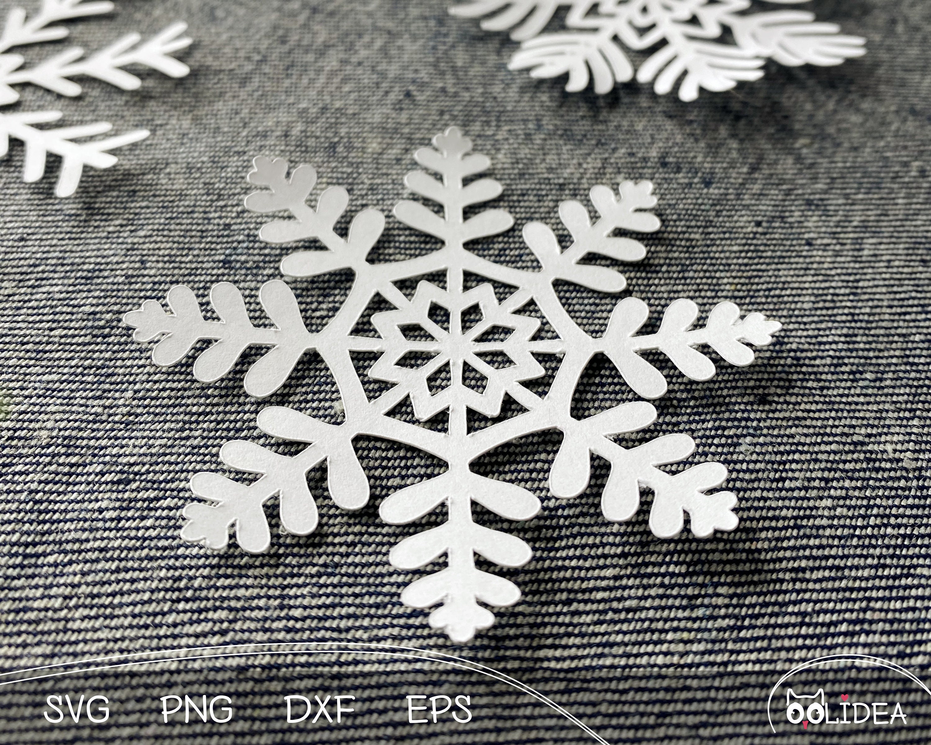Snowflake SVG Bundle 1 9 Paper Snowflakes SVG Template - Etsy