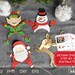 Santa, Reindeer, Snowman, and Elf SVG Candy Holder Ornament Xmas Ball ...