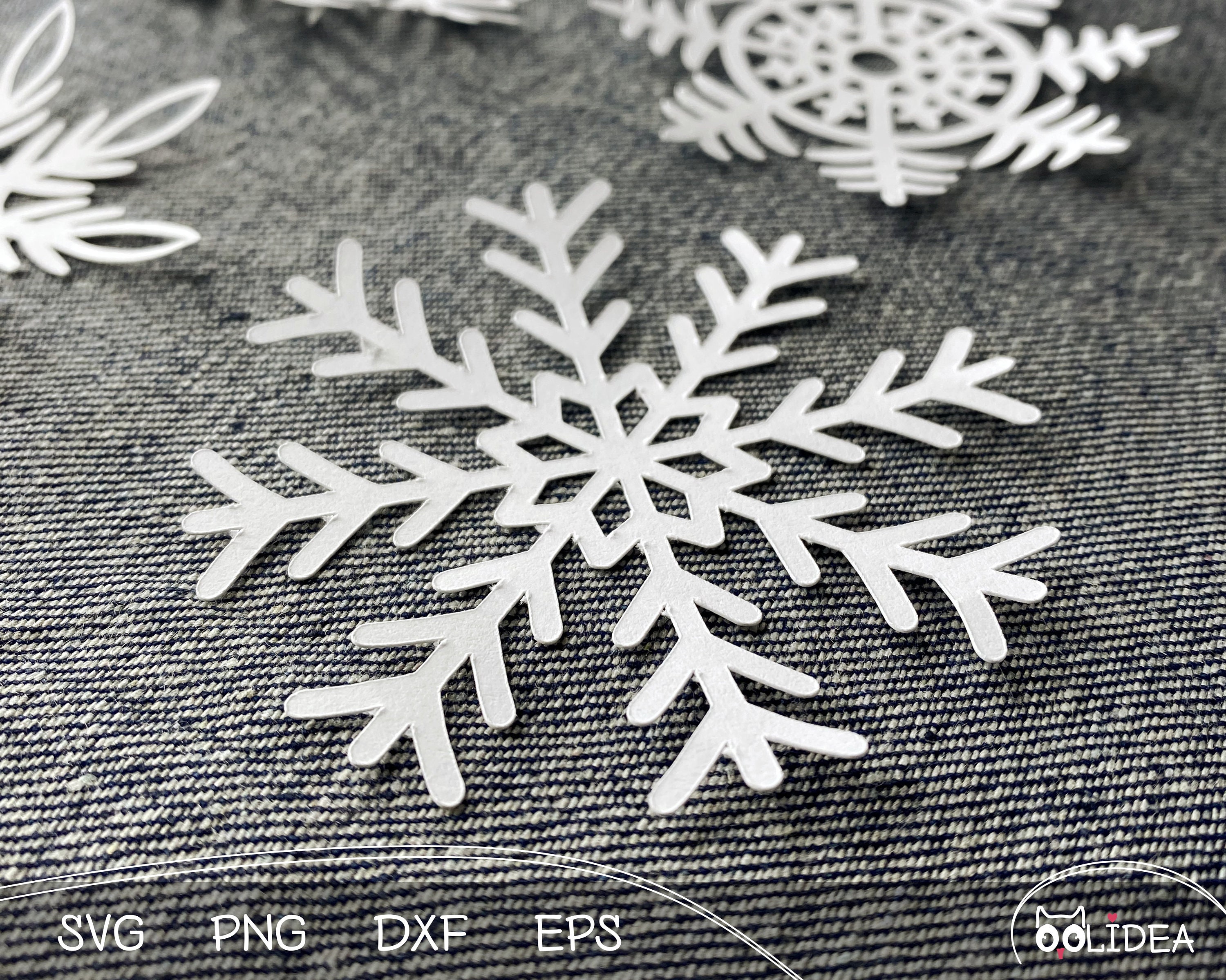 Snowflake SVG Bundle 1 9 Paper Snowflakes SVG Template - Etsy