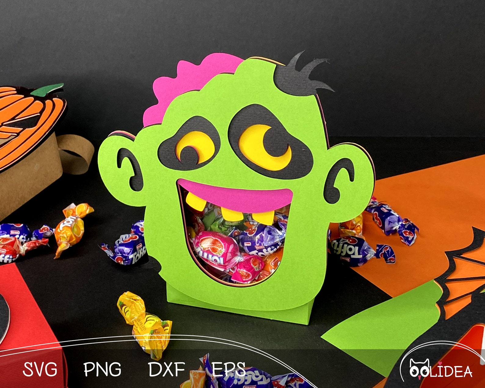 Halloween Treat Bag SVG Bundle Halloween Candy Box SVG - Etsy