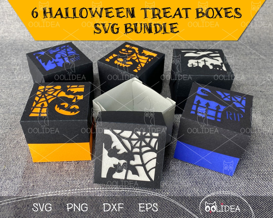 Creative DIY Halloween Treat Box SVG Cut Files for Cricut and ...