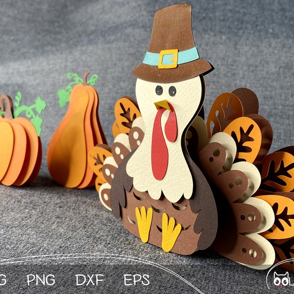 3d Turkey Svg - Etsy
