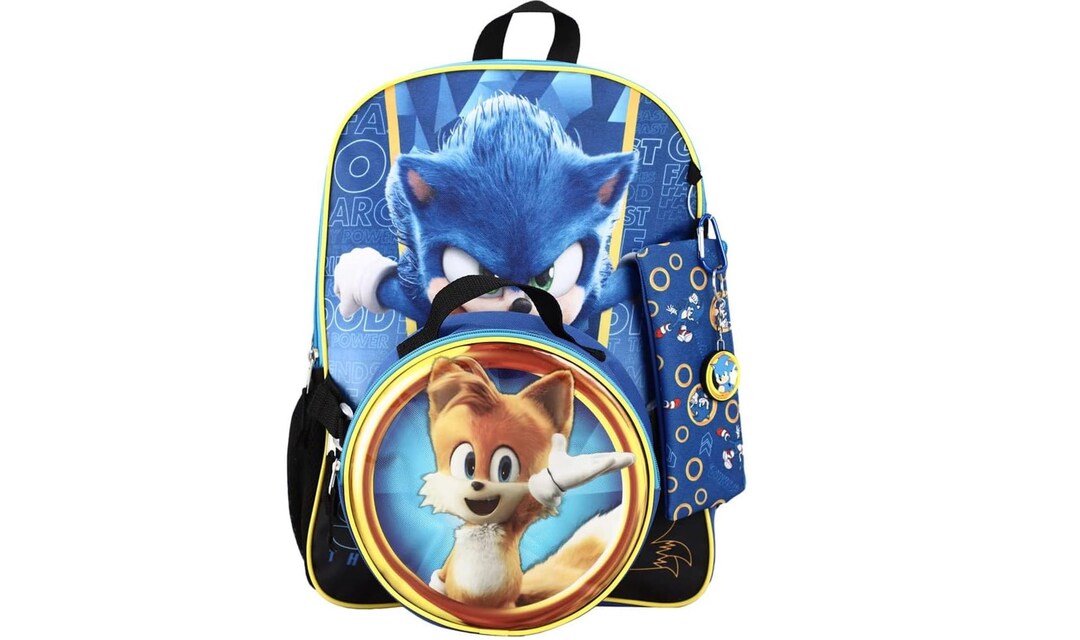 The Sonic the Hedgehog Movie 5-piece Backpack Set Featuring - Etsy