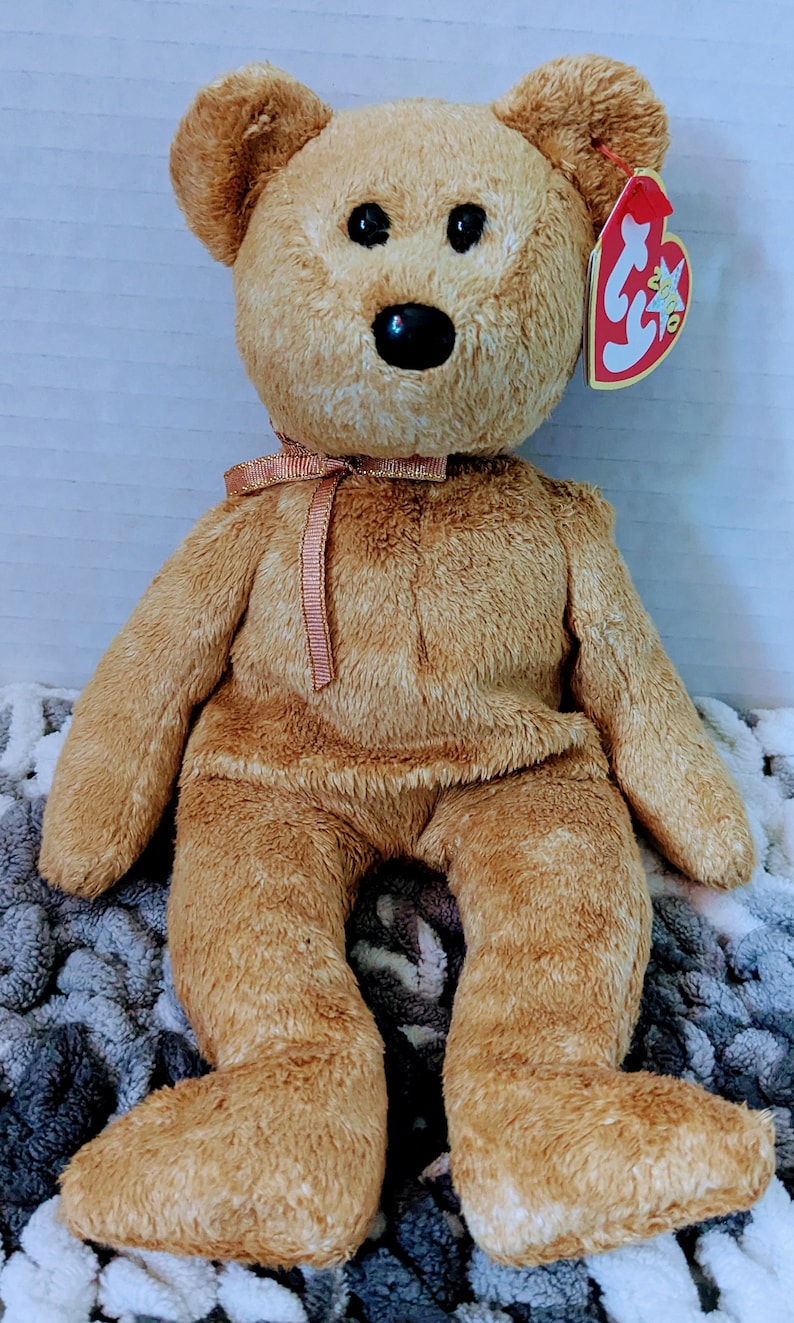 Retired TY Beanie Babies Choice of Bears Vintage Cashew Star Millenium ...
