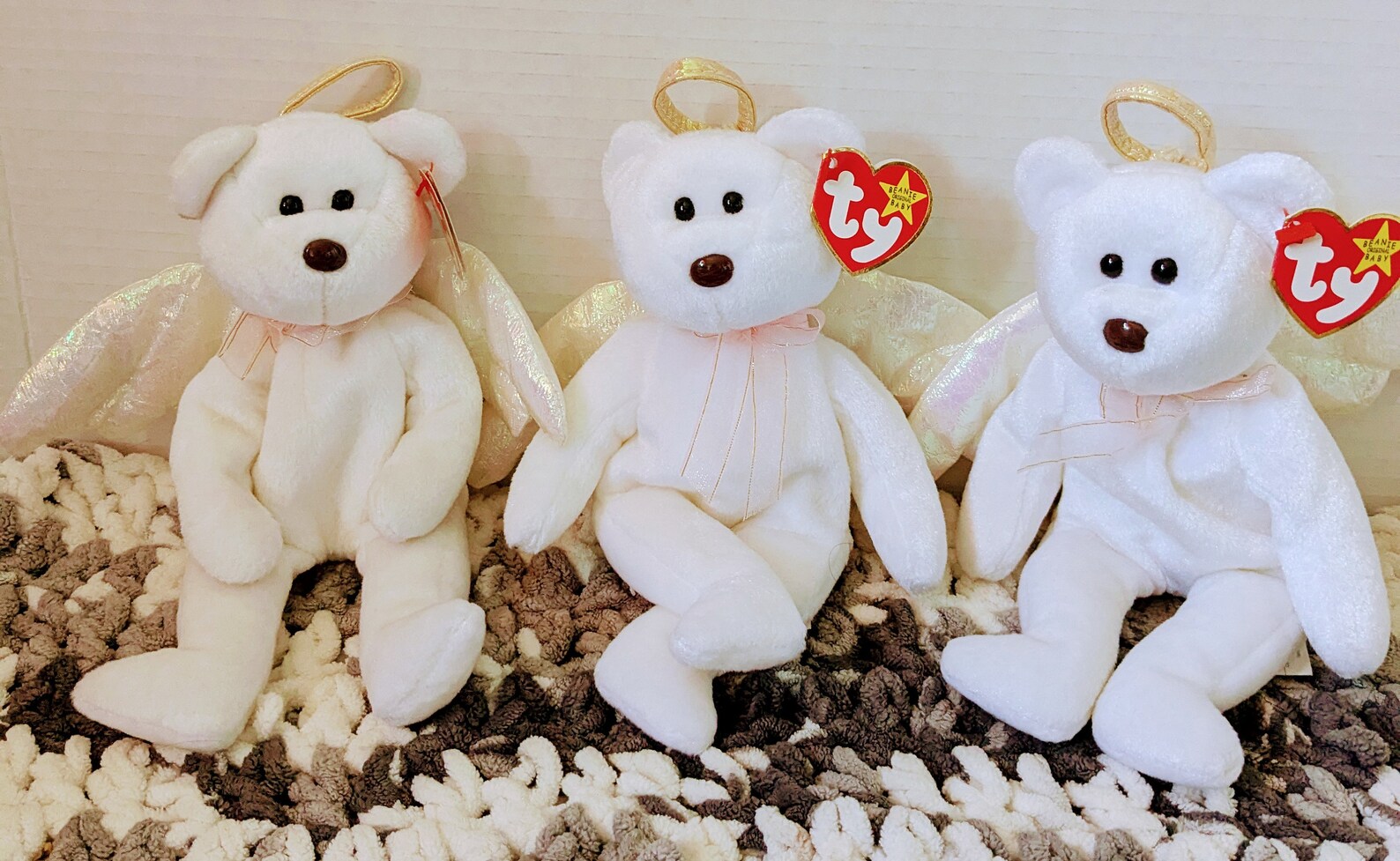 Retired TY Beanie Babies Choice of Bears Vintage Cashew Star Millenium ...