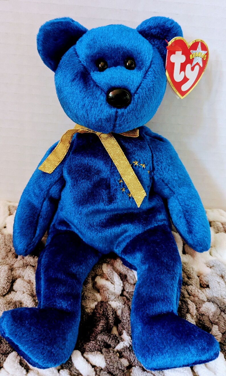 Retired TY Beanie Babies Choice of Bears Vintage Cashew Star Millenium ...