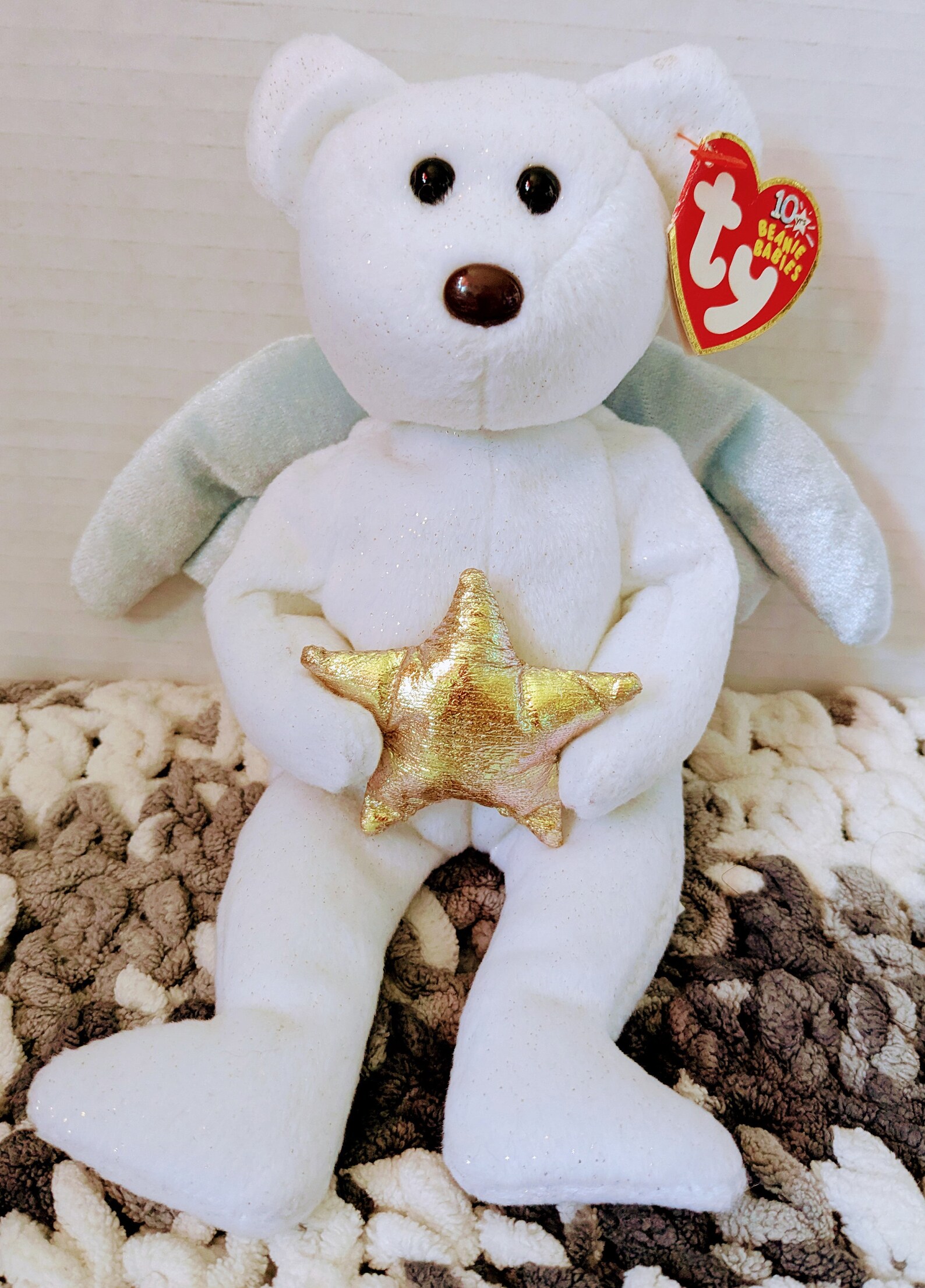 Retired TY Beanie Babies Choice of Bears Vintage Cashew Star Millenium ...