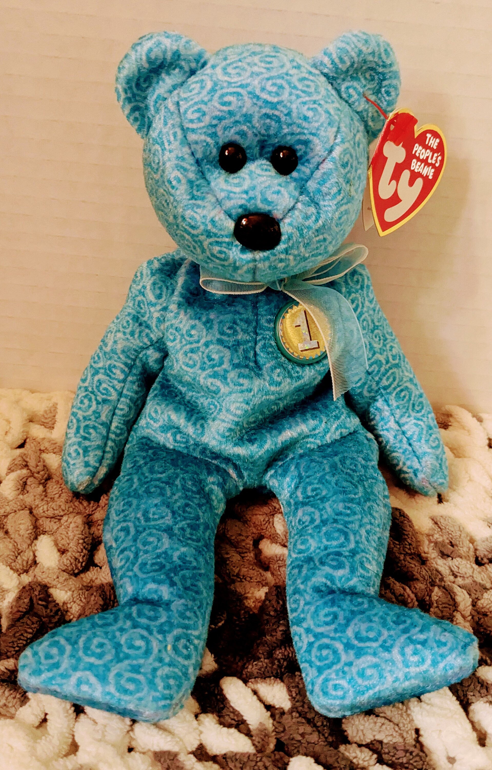 Retired TY Beanie Babies Choice of Bears Vintage Cashew Star Millenium ...