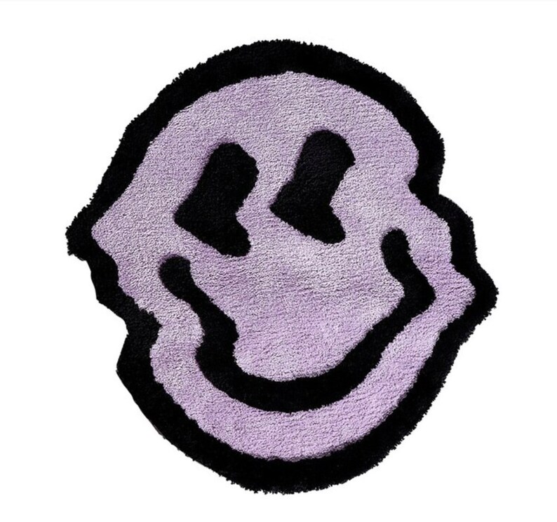 New Custom Hand Tufted Soft Wavy Twisted Smiley Face Fluffy - Etsy UK
