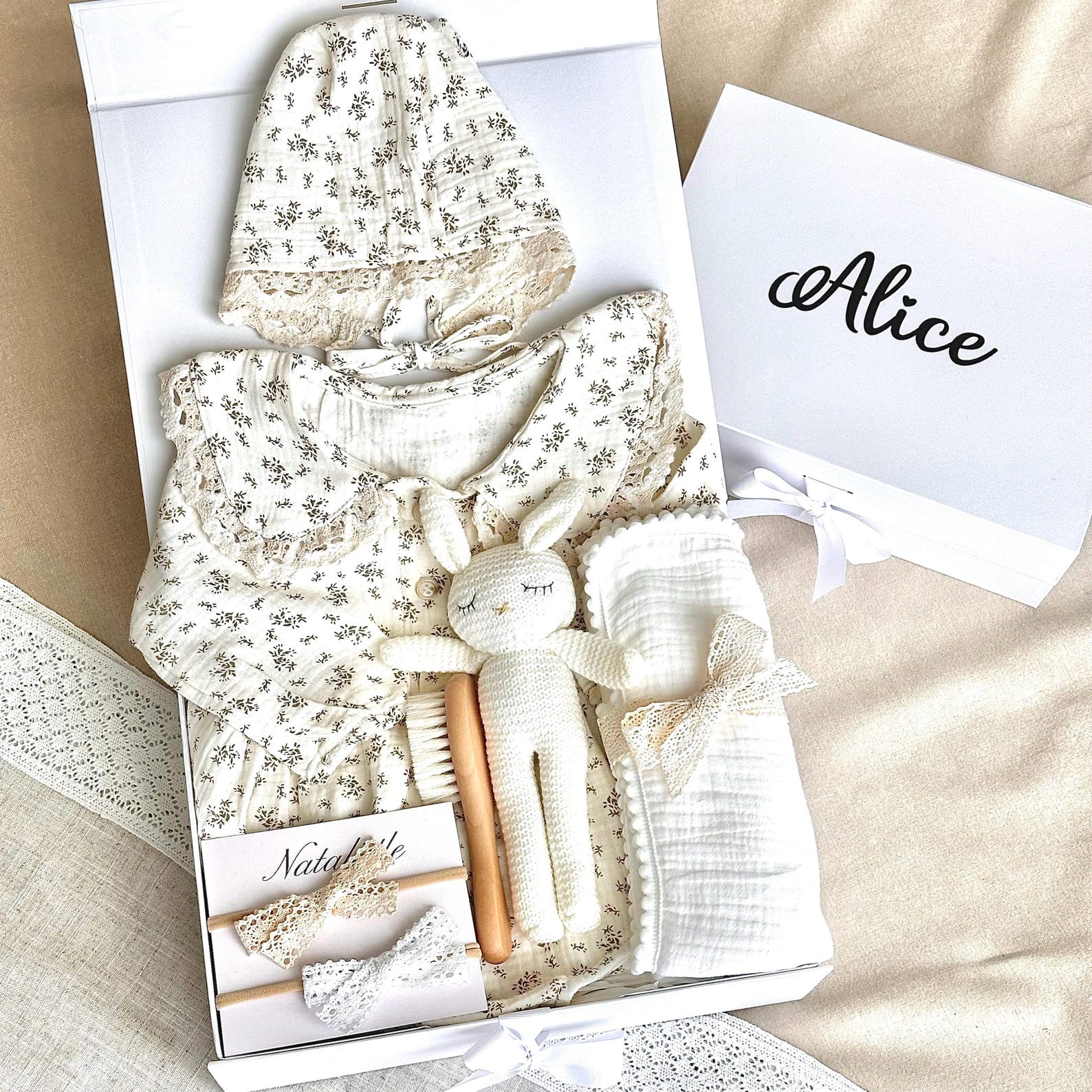 PERSONALIZED Baby Gift Box, Baby Gift Set, Baby Girl Gift Set, Baby ...