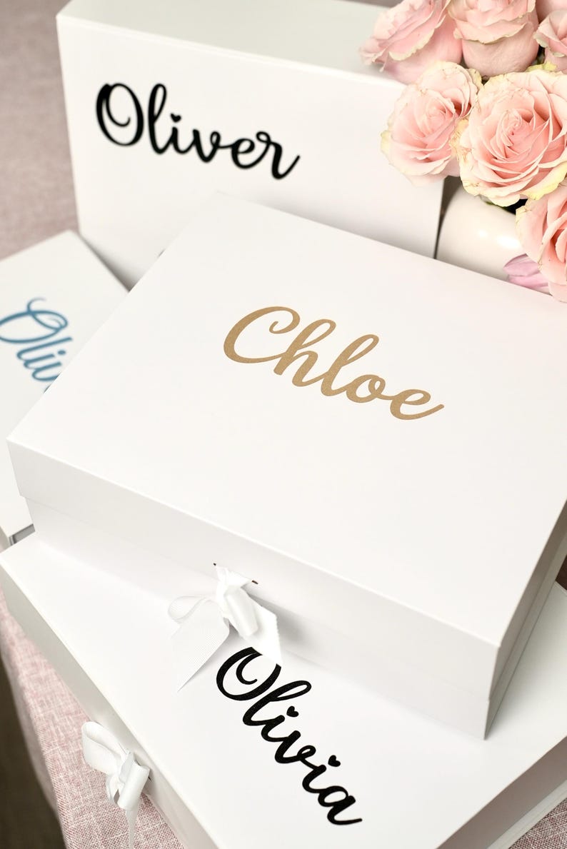 Personalized Twin Baby Gift Box, Twin Boy Girl Gift, Newborn Twin Gift ...