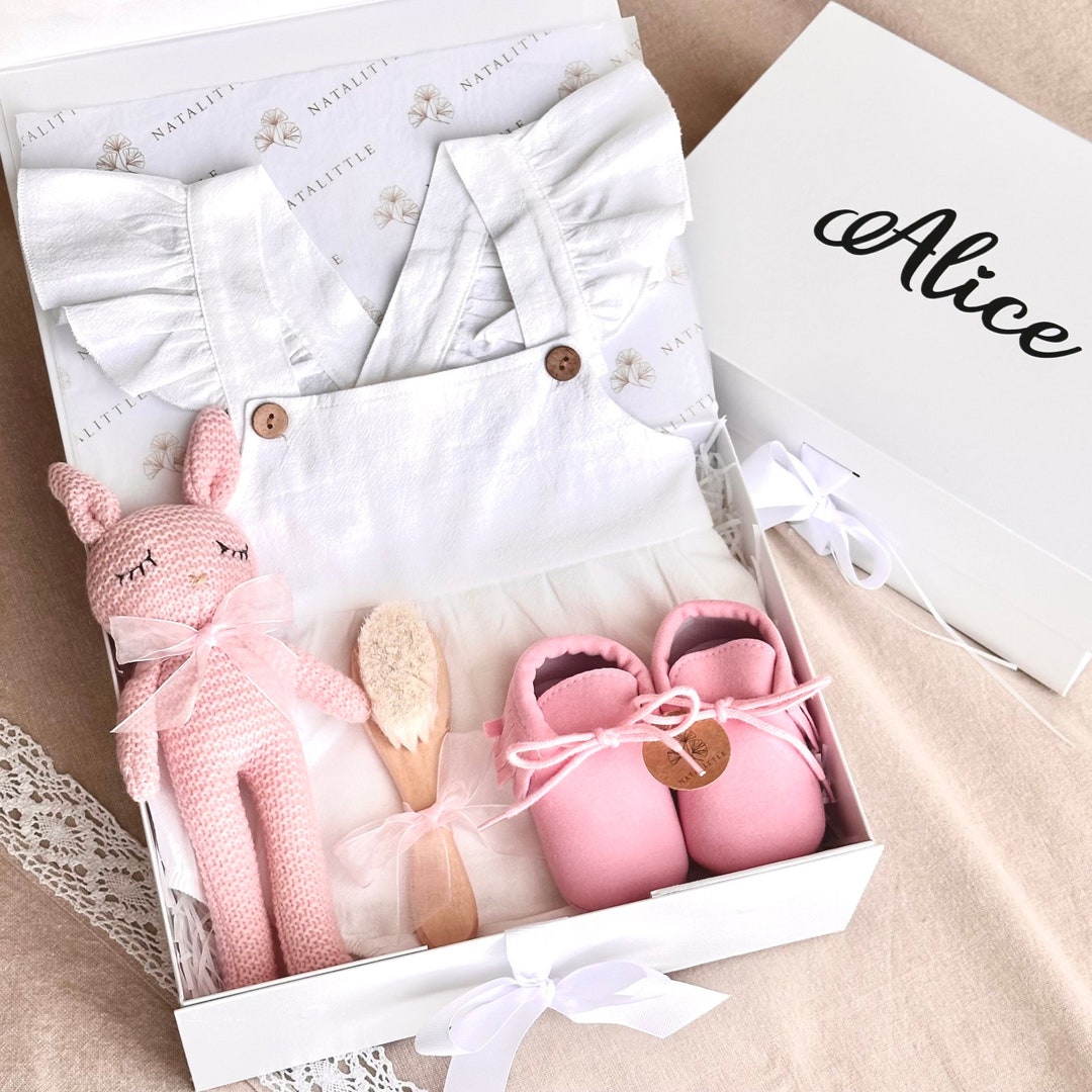 PERSONALIZED Baby Girl Gift Box, Baby Gift Box, Baby Gifts, Baby Girl ...