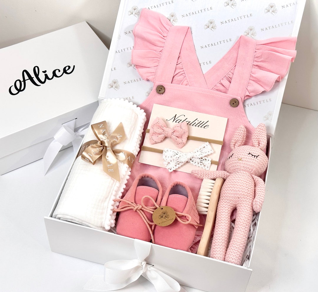 PERSONALIZED Baby Girl Gift Box, Baby Girl Gift, Newborn Girl Gift ...