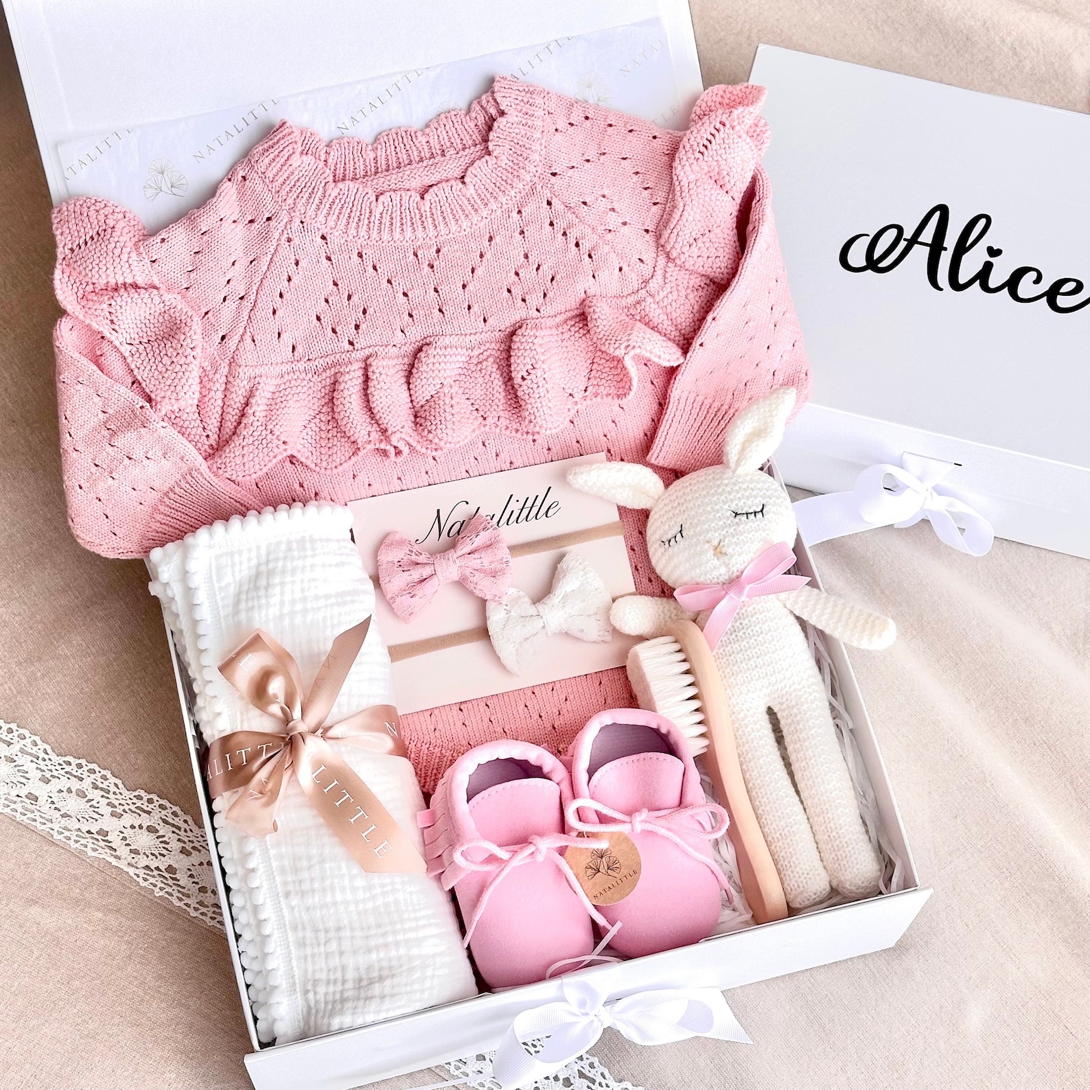 PERSONALIZED Baby Gift Box,new Baby Girl Gift, Baby Gift Box, Baby ...