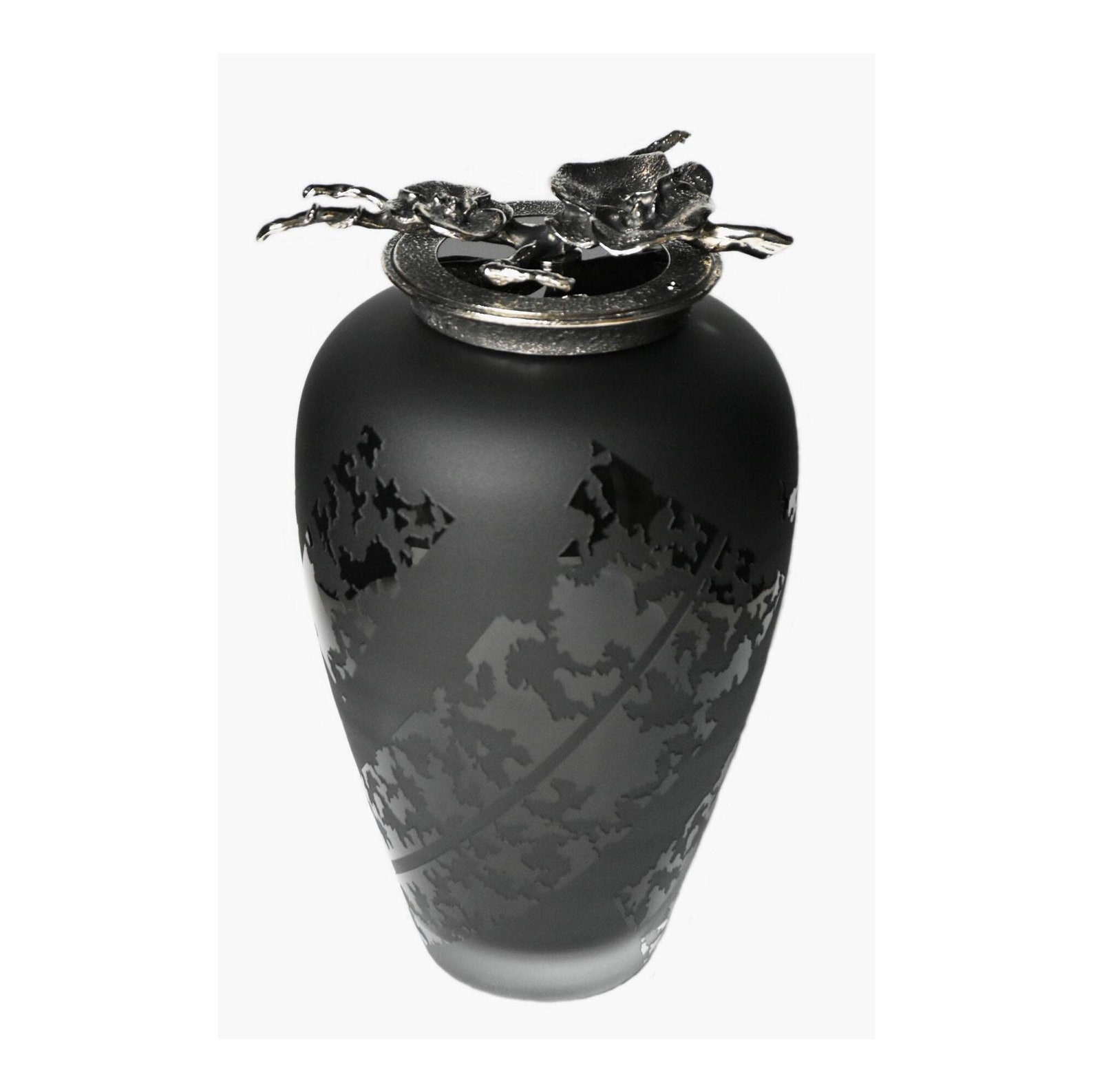 Unique Urn for Ashes | Orchid | Cremation Urn | Funeral Urn | Urn for Human Ashes | Glass Urn ...