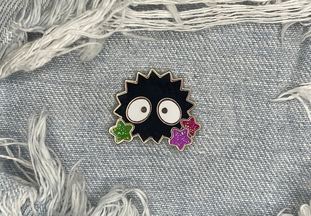 A Soot Spirit With All the Treats Studio Glitter Treats Pin - Etsy
