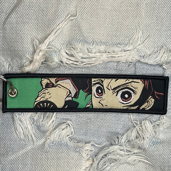 Anime Embroidery Keychain - Etsy