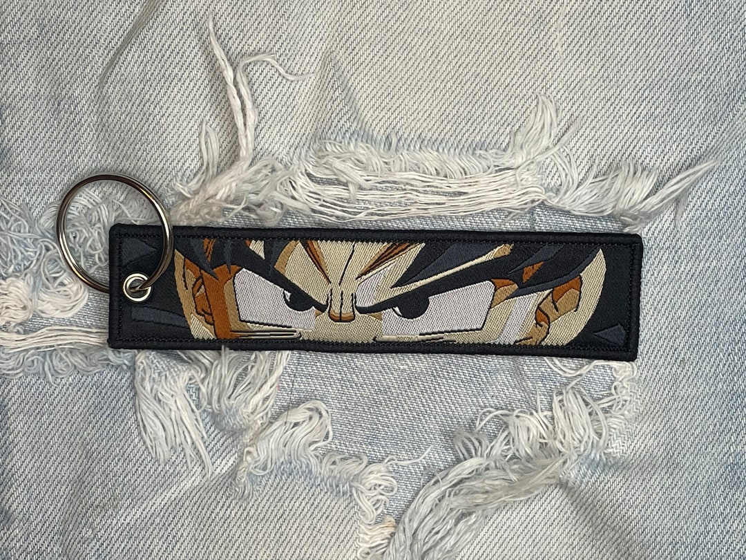 Anime Glaring Eyes Manga Embroidered Keychain Key Chain - Etsy
