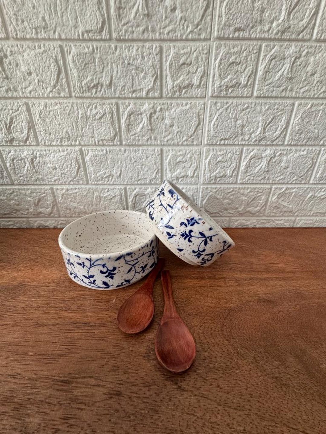 Condiment Dish Set, Salt and Pepper, Ramekin, Small Stacking Bowls ...
