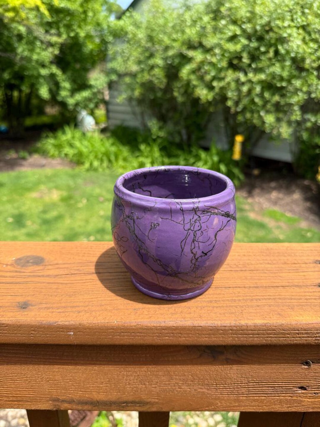 Handmade Purple Horse Hair Pot - Etsy