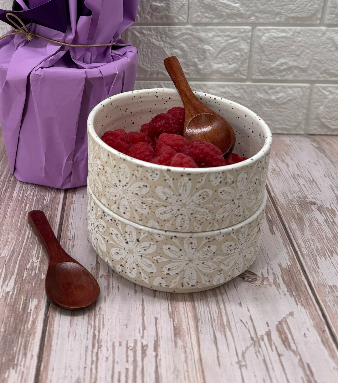 Handmade Stacking Condiment Bowl Set: Small Ceramic Ramekins With ...