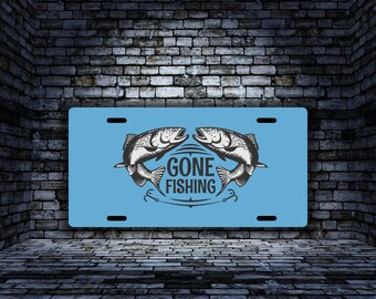 Gone Fishing License Plate - Etsy