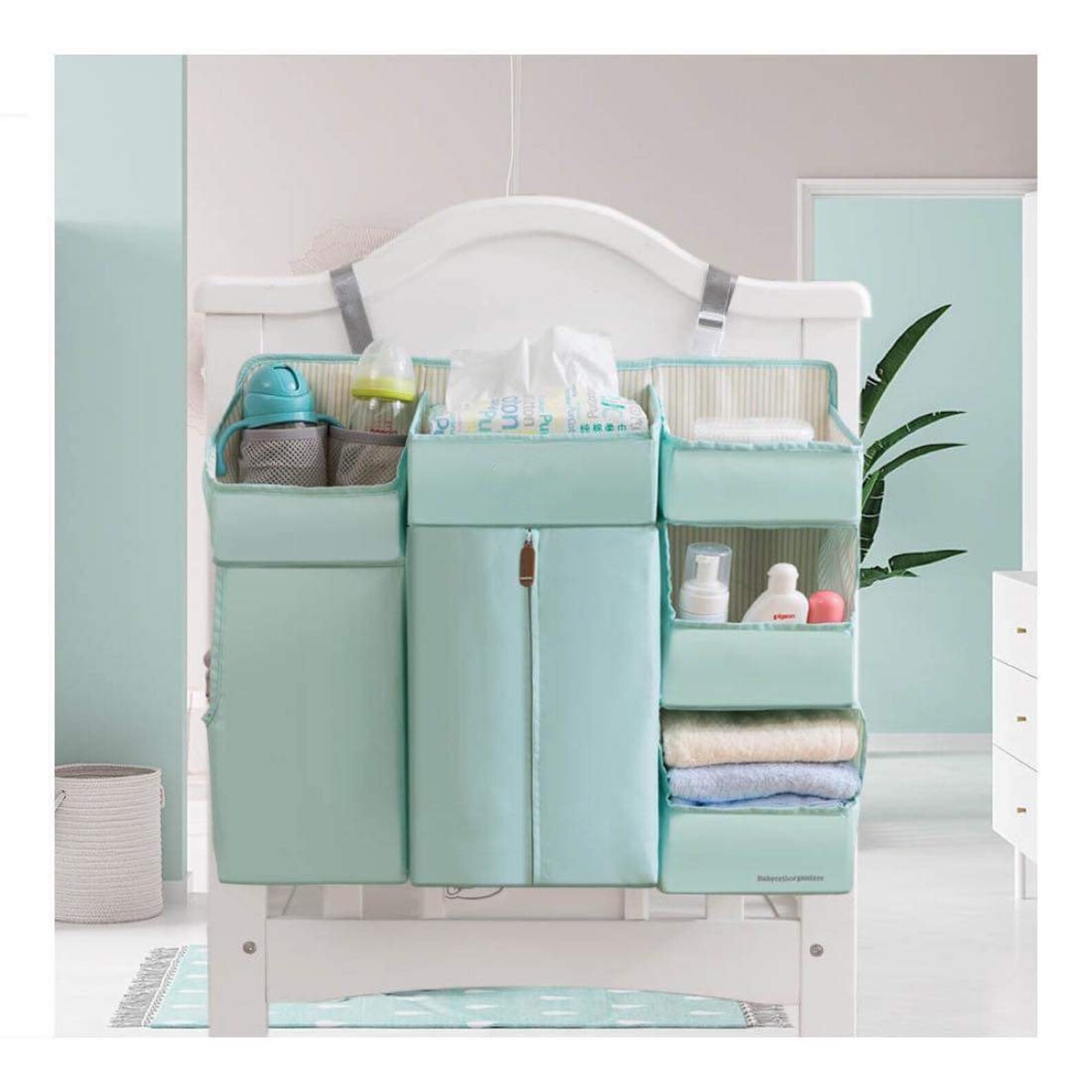 Eco-friendly Baby Nappy Caddy Cot Storage Organiser - Etsy