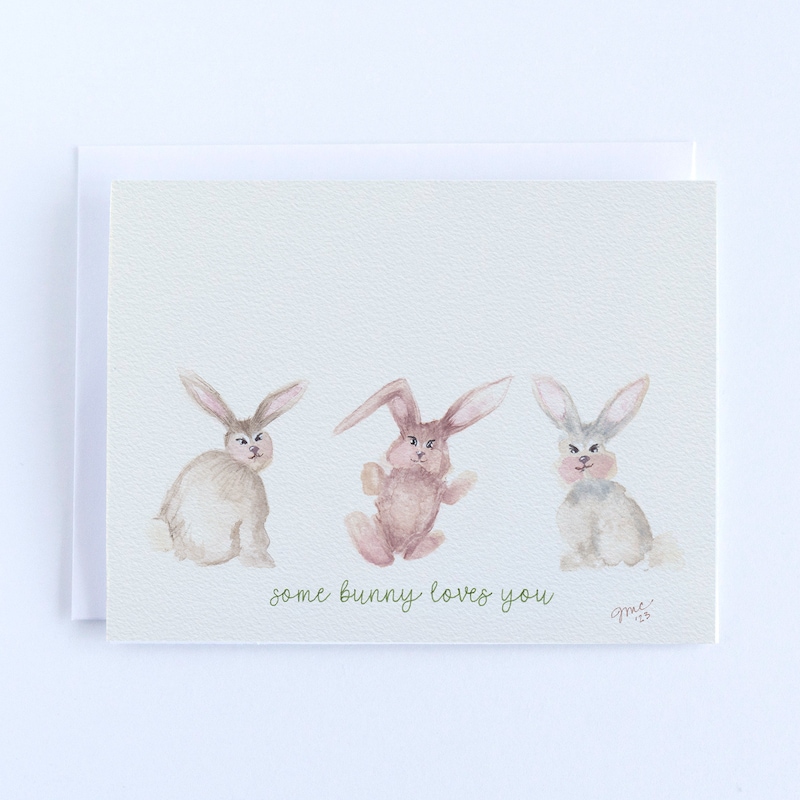 Bunny Note Cards - Etsy