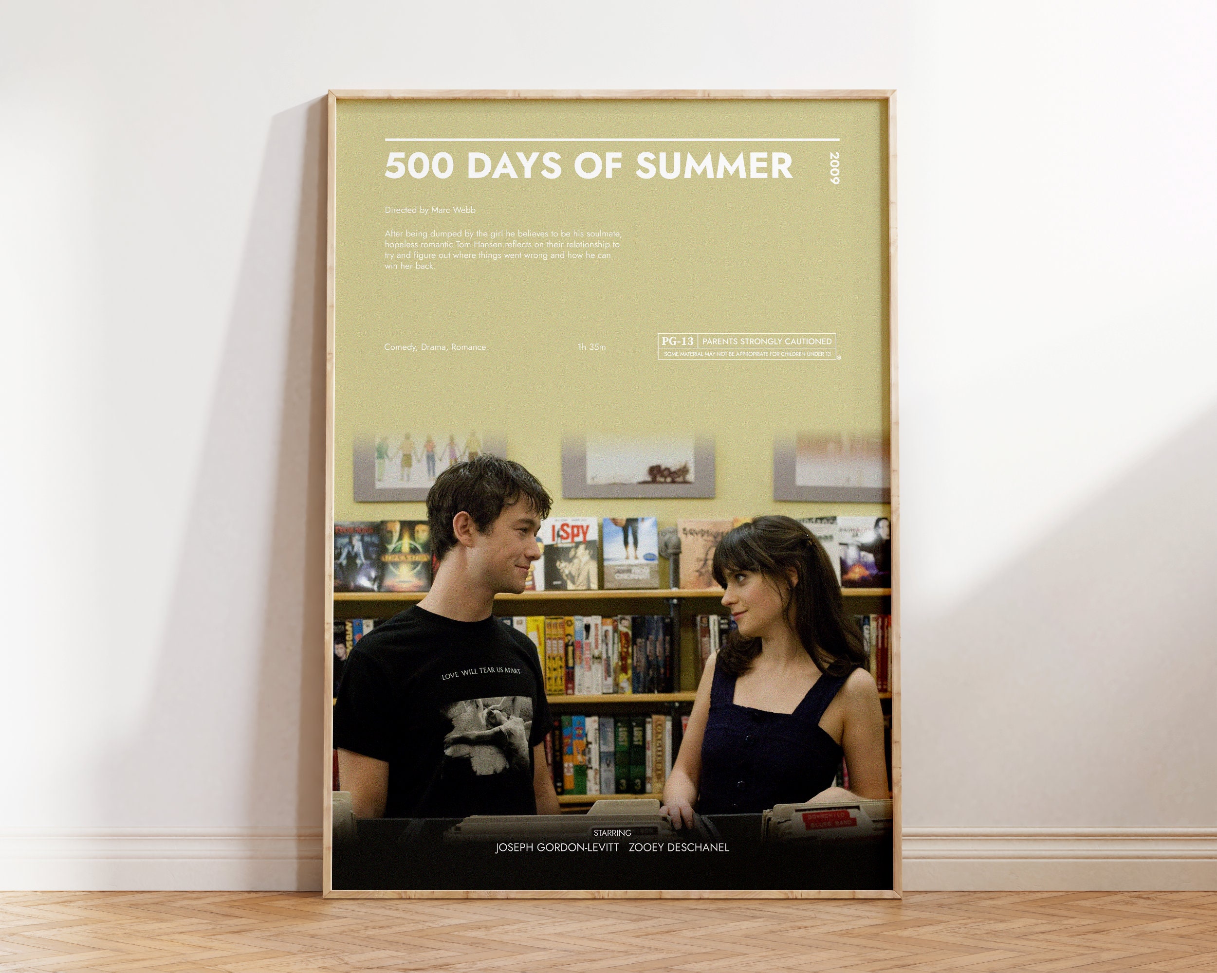 500 Days of Summer Poster Art Print Movie Posters Gift for Movie Lovers ...