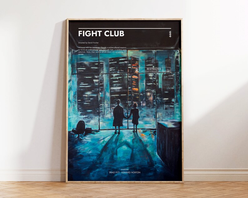 Fight Club Poster Art Print Movie Posters Gift for Movie Lovers - Etsy