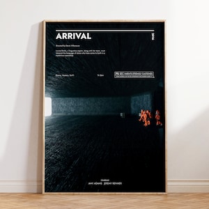 Arrival Poster Art Print Movie Posters Gift for Movie Lovers - Etsy