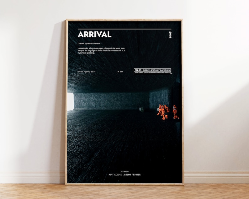 Arrival Poster Art Print Movie Posters Gift for Movie Lovers - Etsy