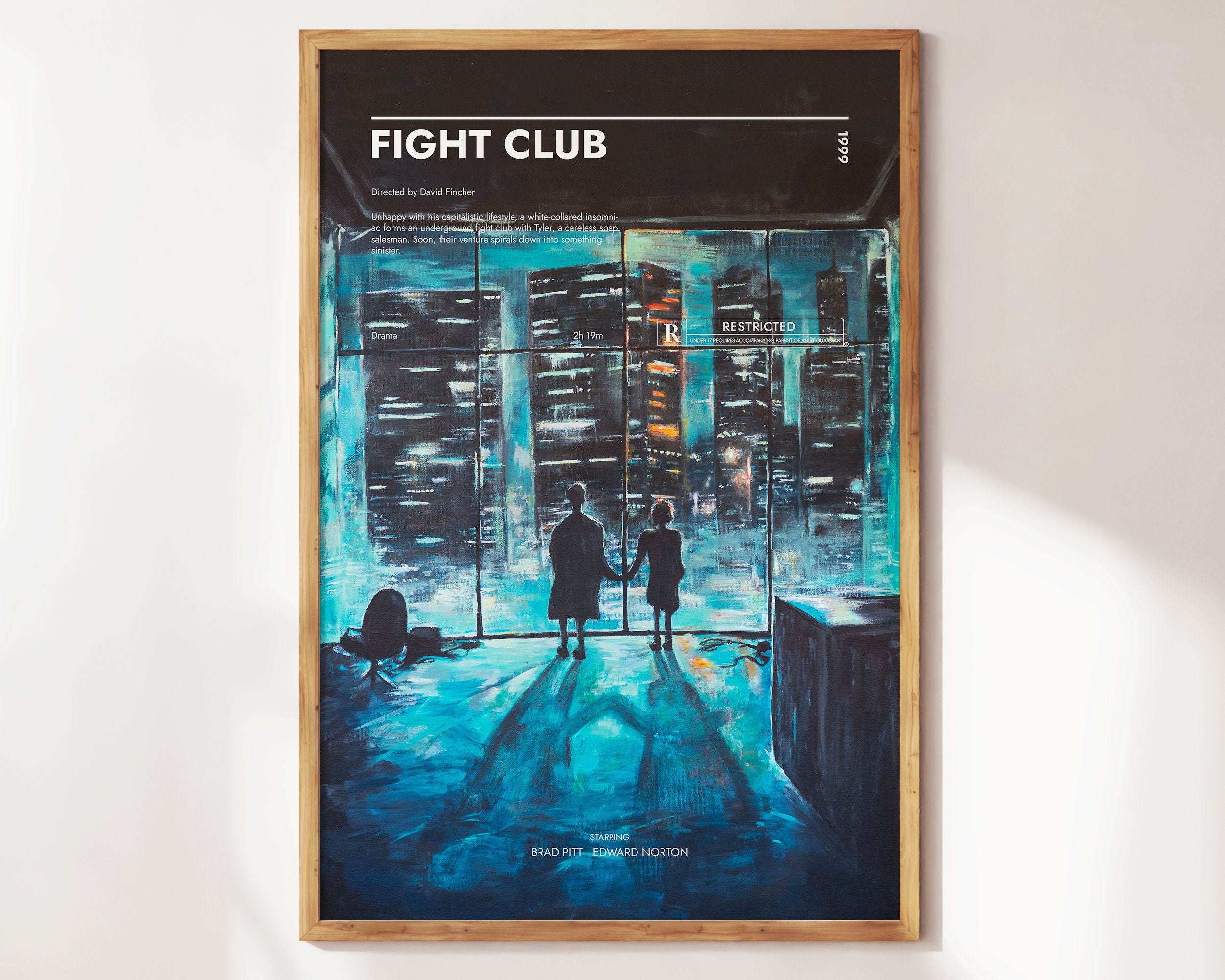 Fight Club Poster Art Print Movie Posters Gift for Movie Lovers - Etsy