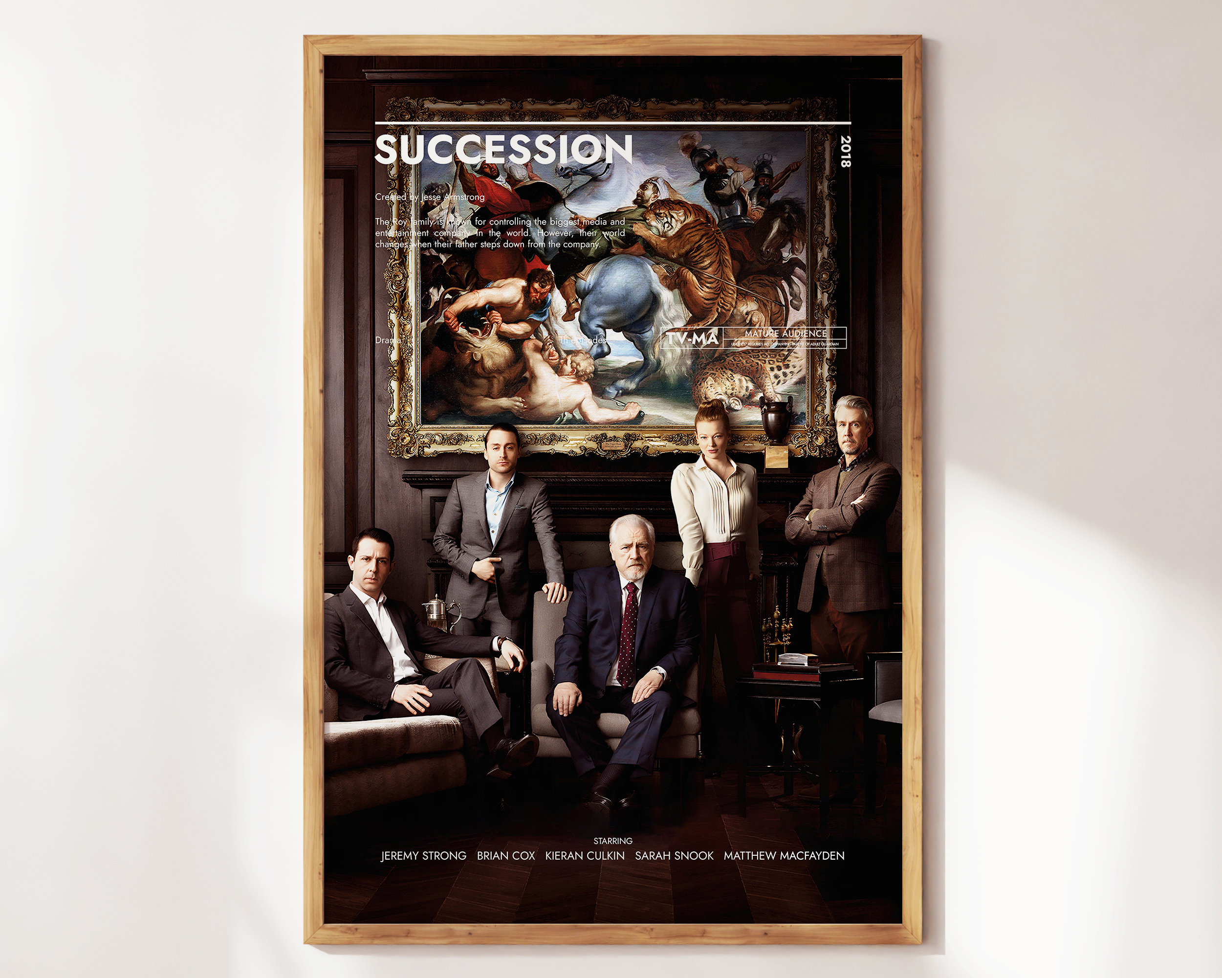 Succession Poster Art Print Movie Posters TV Posters Gift for Movie ...