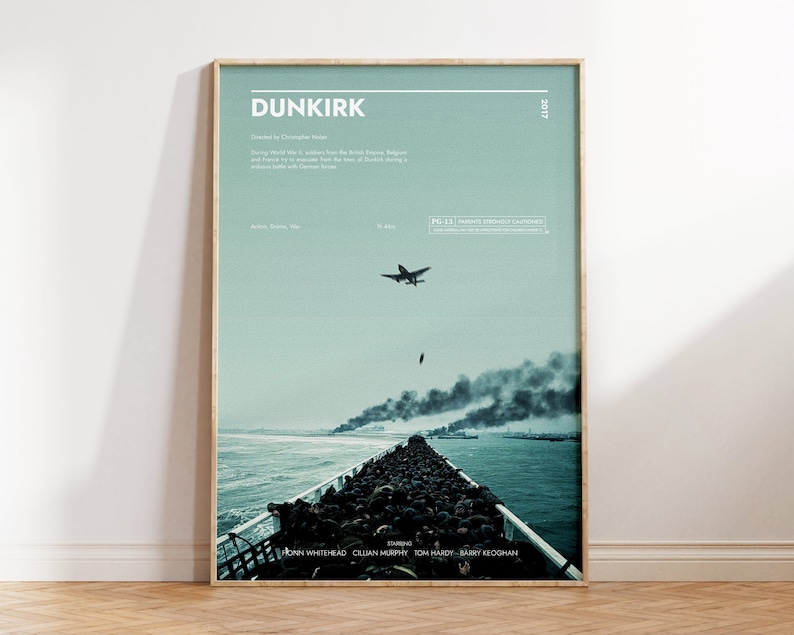 Dunkirk Poster Art Print Movie Posters Gift for Movie Lovers - Etsy