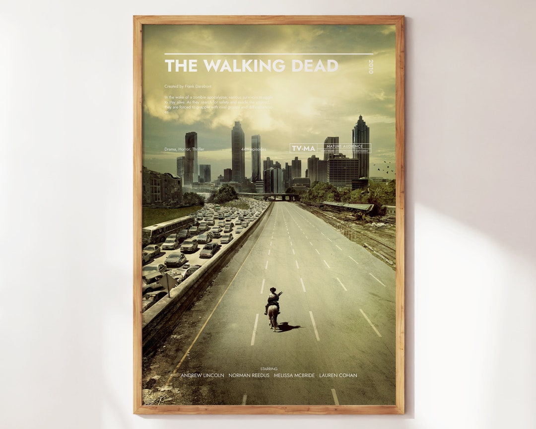 The Walking Dead Poster Art Print Movie Posters TV Posters Gift for ...