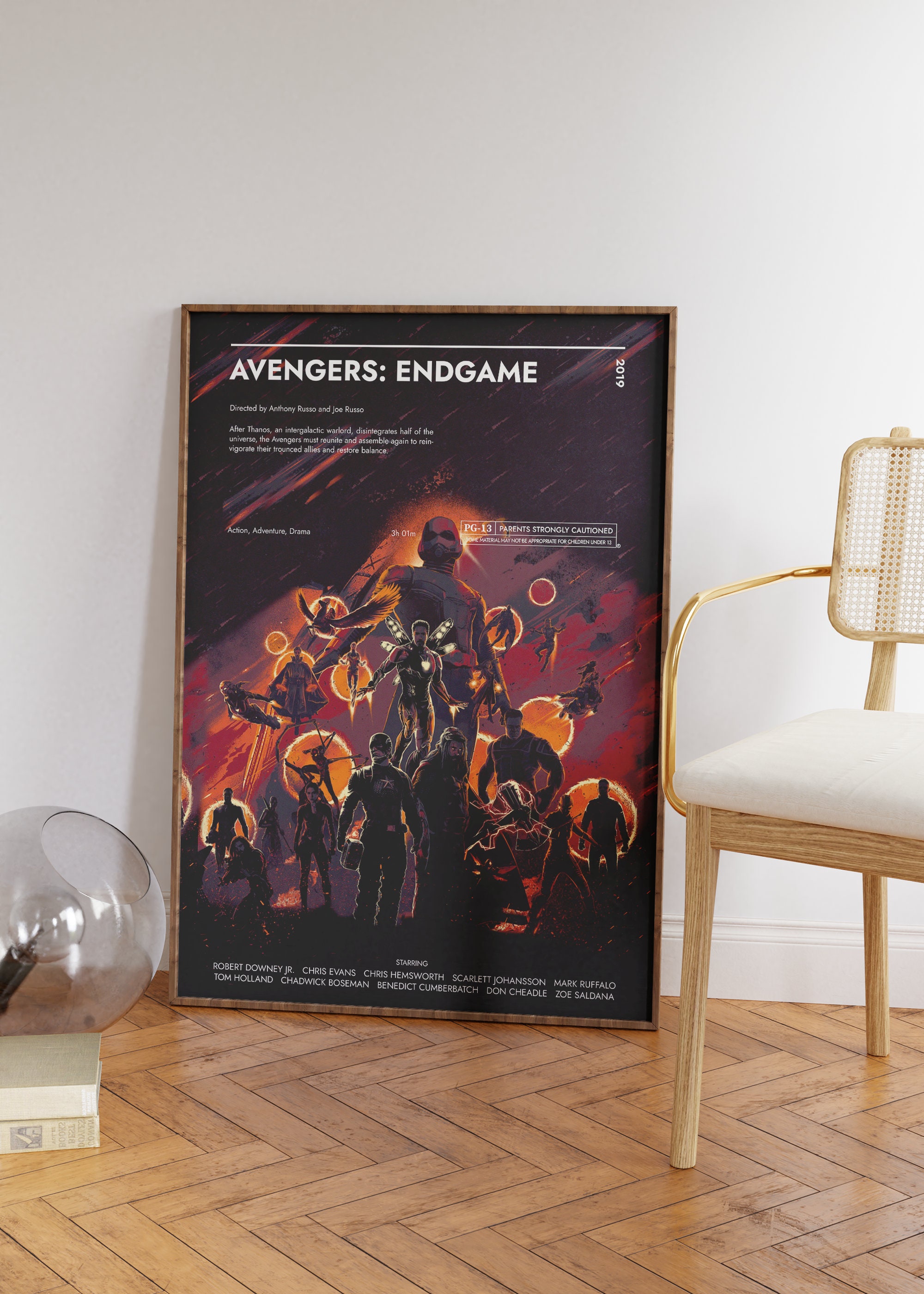 Avengers Endgame Poster Art Print Movie Posters Marvel MCU Gift for ...
