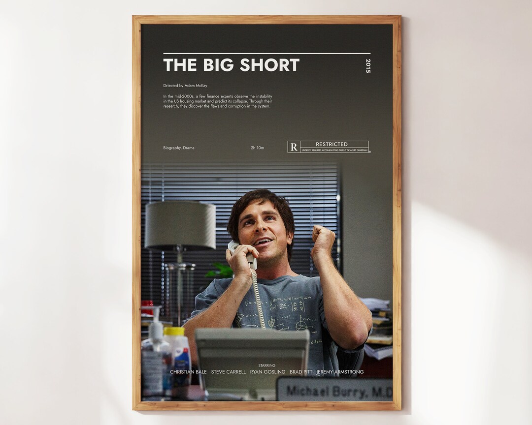 The Big Short Poster Art Print Movie Posters Gift for - Etsy