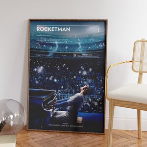 Rocketman Poster Art Print Movie Posters Gift for Movie Lovers - Etsy