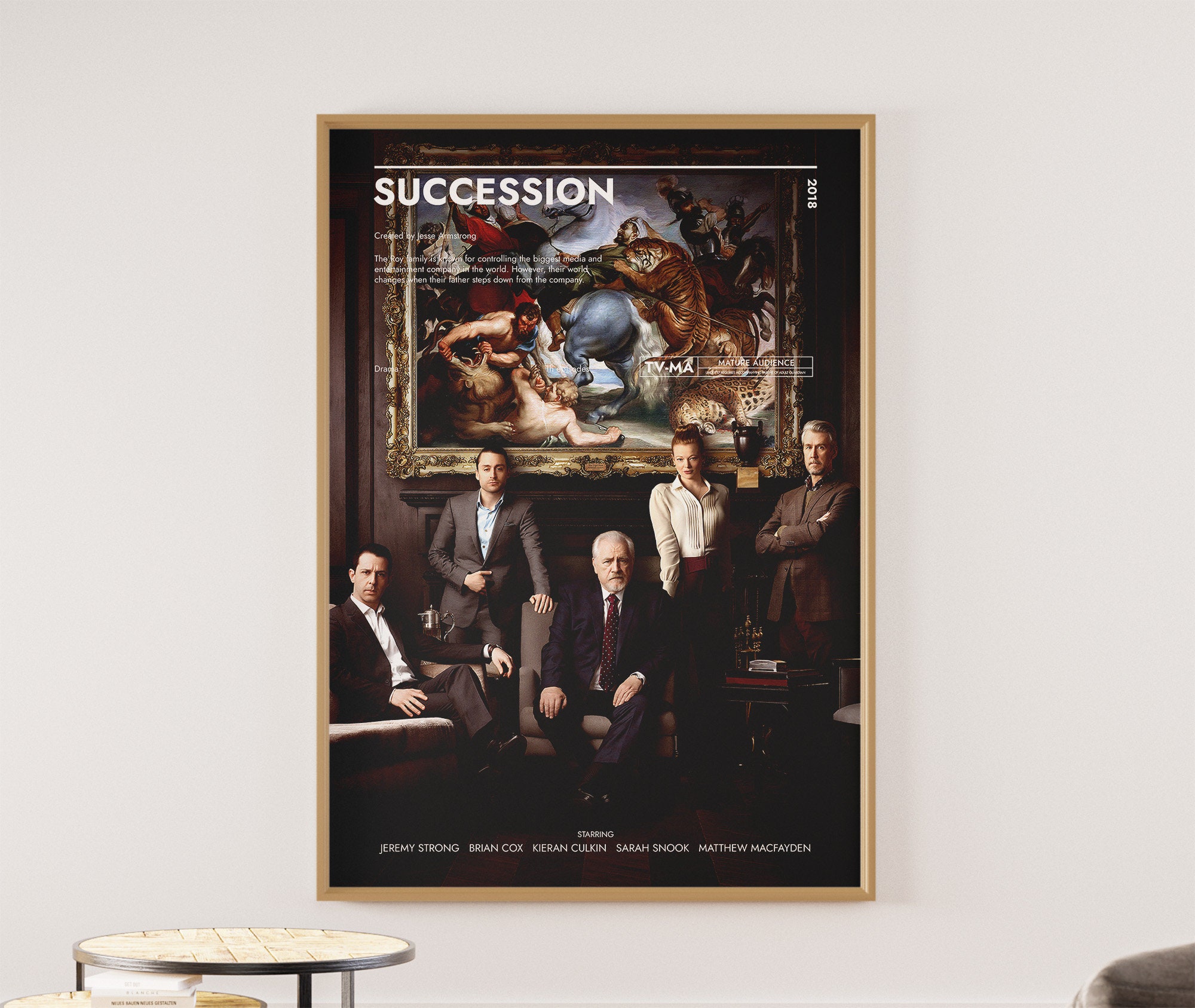 Succession Poster Art Print Movie Posters TV Posters - Etsy